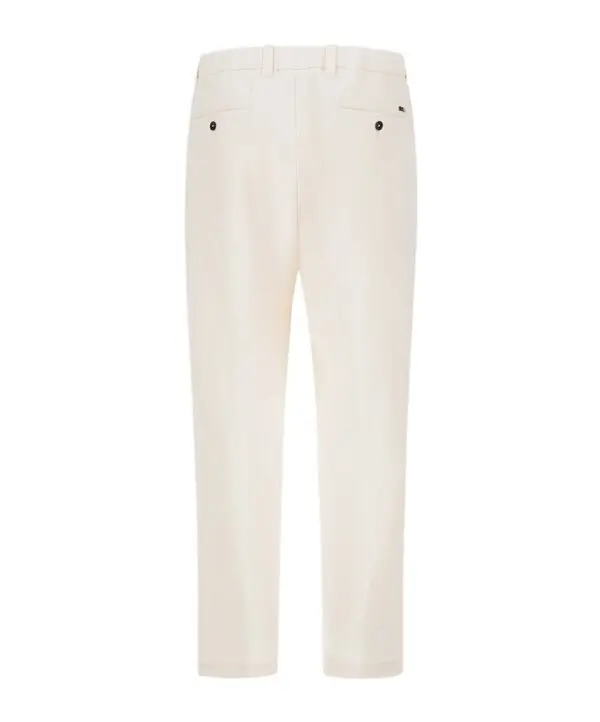Herno Straight Pleated Pants - Ivory
