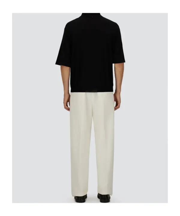 Herno Straight Pleated Pants - Ivory