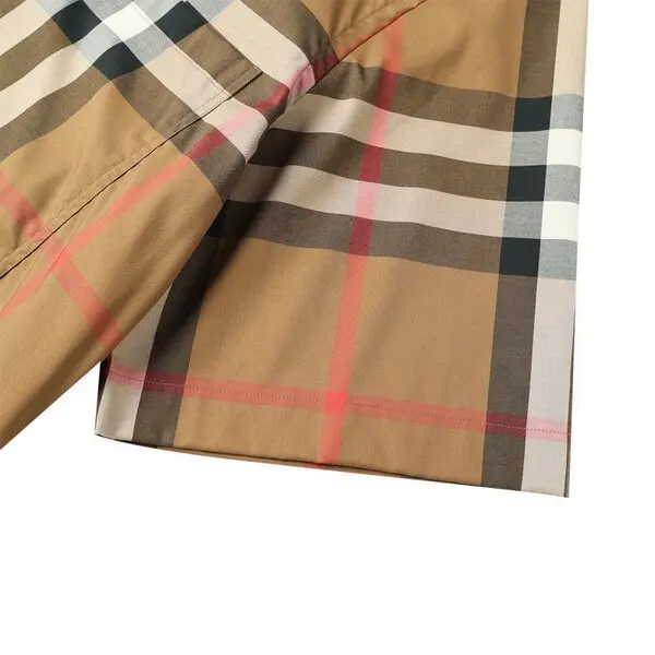 Burberry Regular Fit Check Stretch Cotton Poplin Shirt - Multicolor