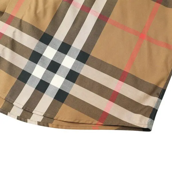 Burberry Regular Fit Check Stretch Cotton Poplin Shirt - No