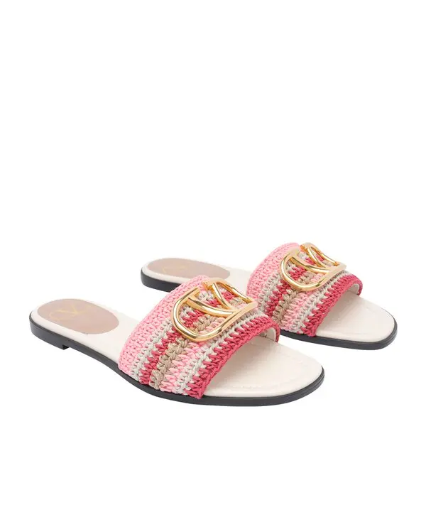 Valentino Garavani Vlogo Signature Slip-on Slides