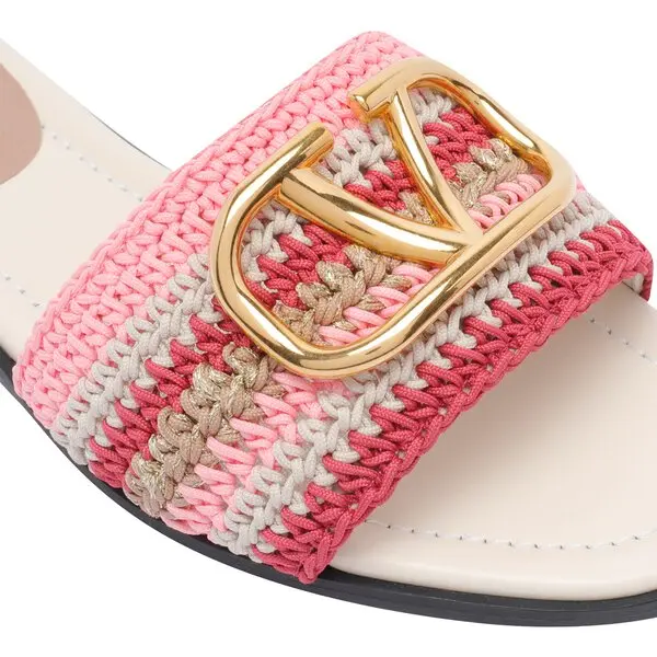 Valentino Garavani Vlogo Signature Slip-on Slides