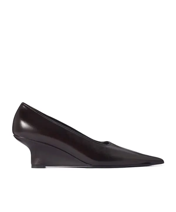 TOTEME 60mm Sharp Wedge Pumps - Dark Brown