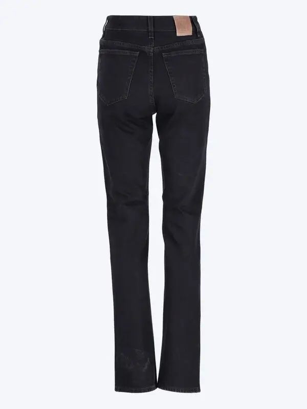 TOTEME Logo-patch Jeans - Black