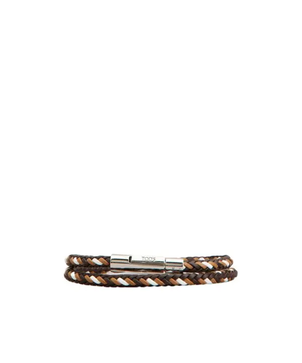 TOD'S My Colors Braided Leather Bracelet - Multicolor