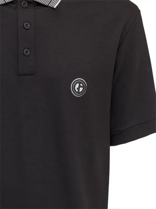 Giorgio Armani Contrast Collar Polo-shirt