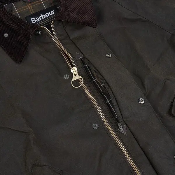 Barbour Corduroy Collar Buttoned Jacket