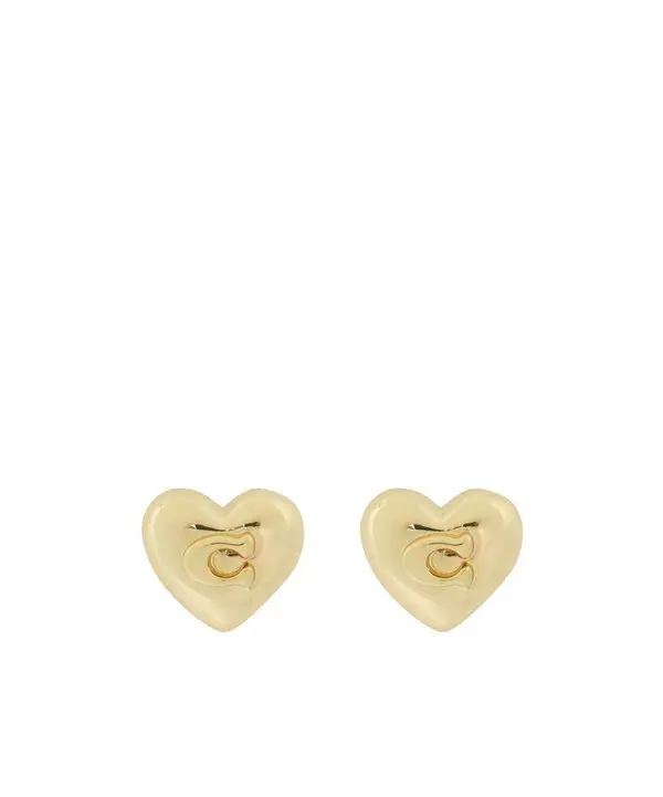 COACH Heart-patterned Earrings - Gold