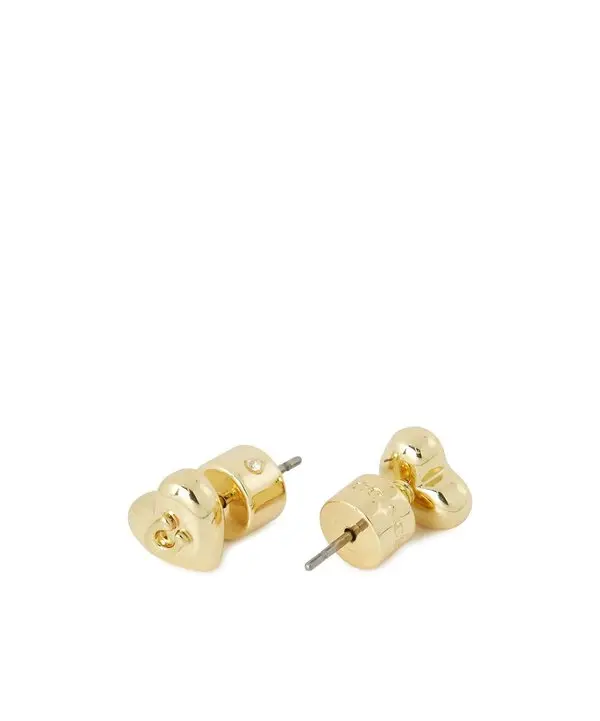 COACH Heart-patterned Earrings - Gold