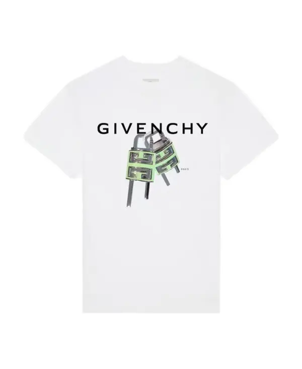 Givenchy 4g Lock Slim Fit T-shirt - White
