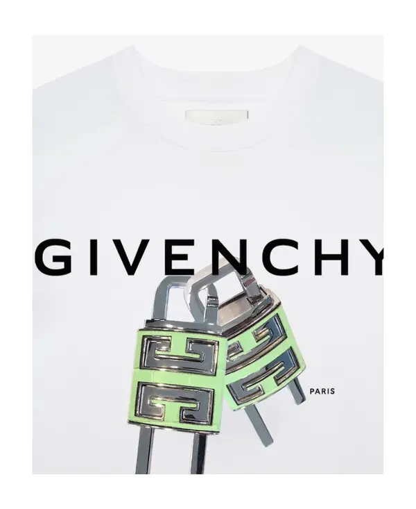 Givenchy 4g Lock Slim Fit T-shirt - White