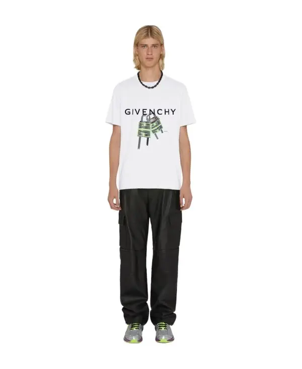 Givenchy 4g Lock Slim Fit T-shirt - White