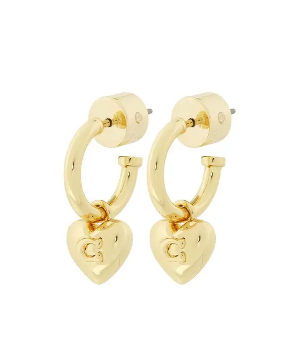 COACH Heart-shaped Drop Earrings