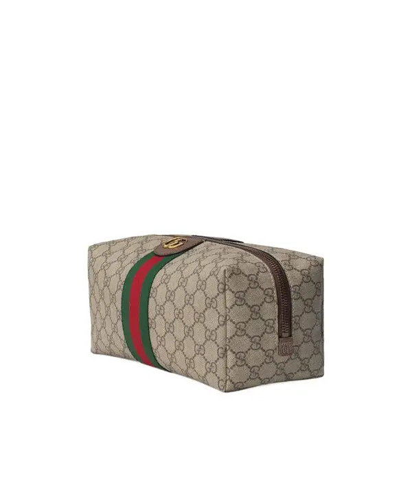 Gucci Ophidia Gg Toiletry Bag - Beige/ebony