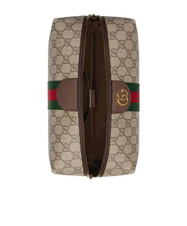 Gucci Ophidia Gg Toiletry Bag - Beige/ebony