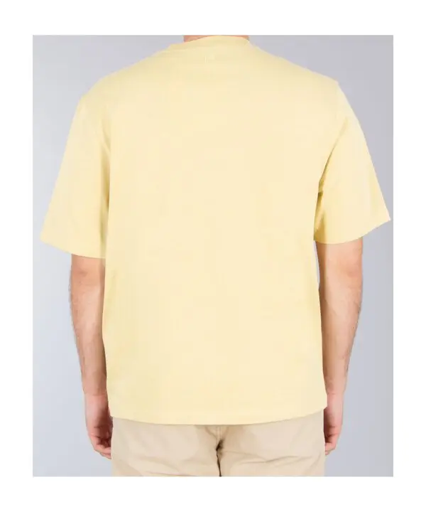 AMI Paris Logo Detailed Crewneck T-shirt - Nude