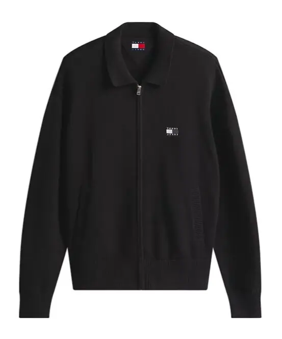 Tommy Hilfiger Relaxed Fit Zip-thru Sweatshirt - Black