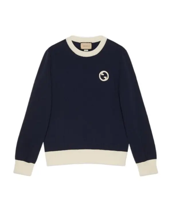 Gucci Logo-patch Long-sleeve Jumper