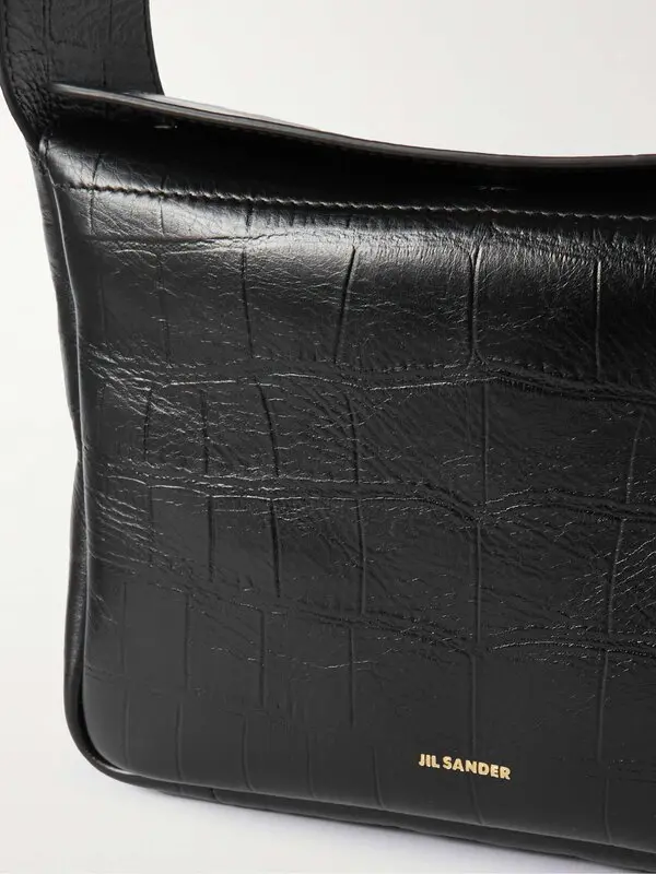 JIL SANDER Embossed Messenger Bag
