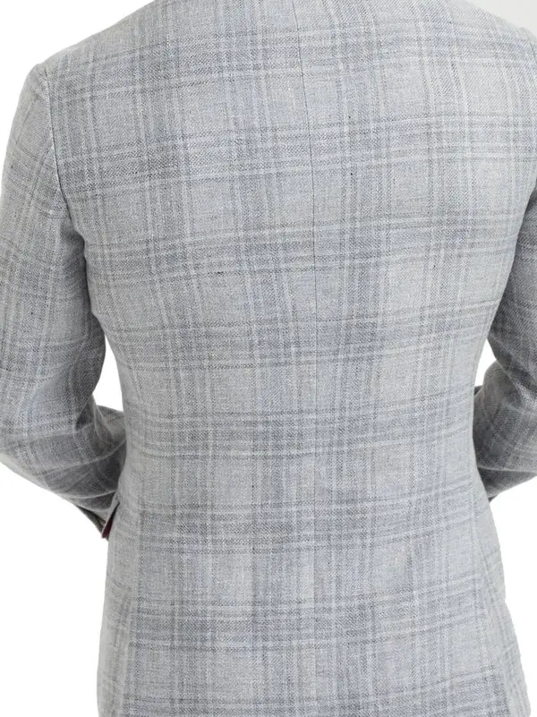 Brunello Cucinelli Prince Of Wales Double-breasted Blazer