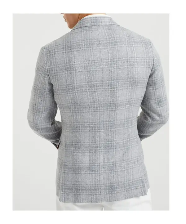 Brunello Cucinelli Prince Of Wales Double-breasted Blazer