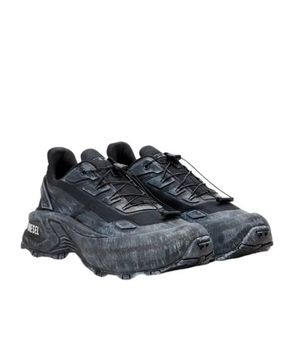 DIESEL® D-cage Low-top Runner Sneakers - Black