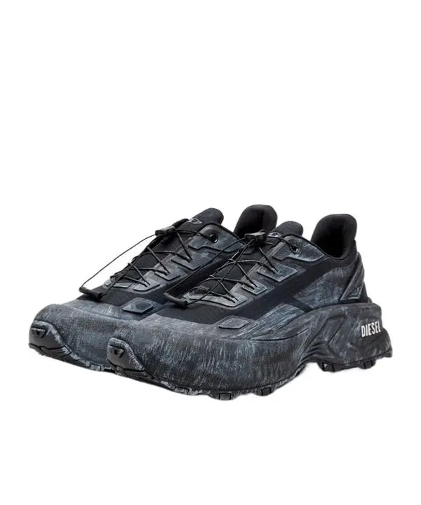DIESEL® D-cage Low-top Runner Sneakers - Black