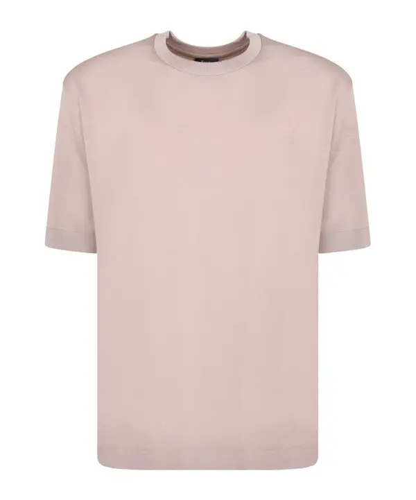 Herno Short-sleeved Crewneck T-shirt - Pink