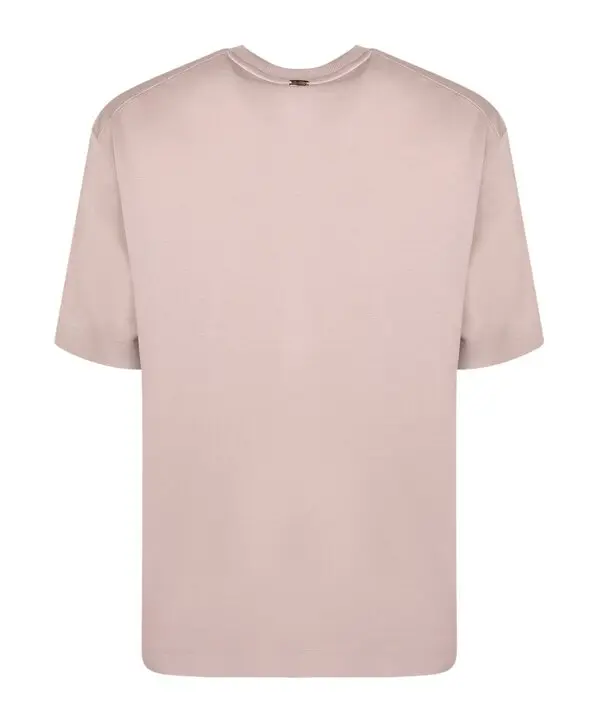Herno Short-sleeved Crewneck T-shirt - Pink