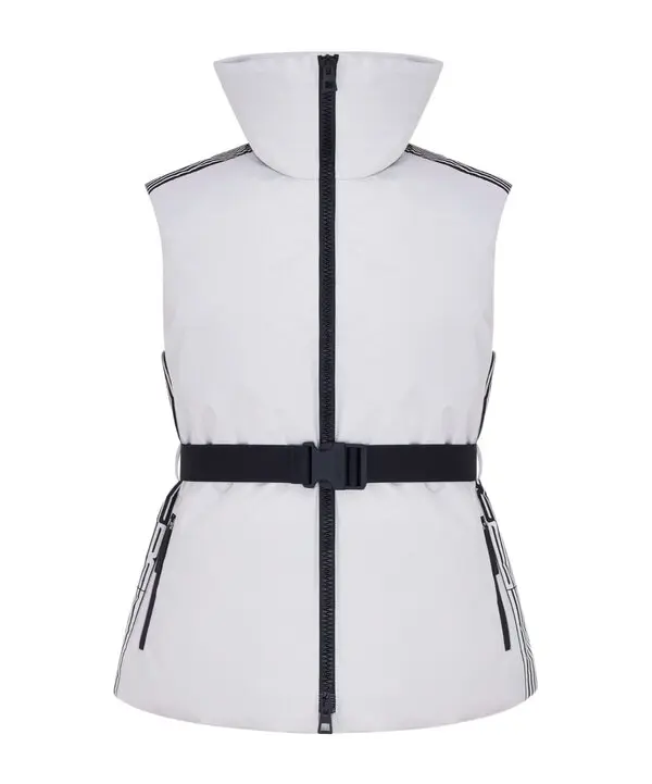 Dior Alps Belted Puffer Vest - White