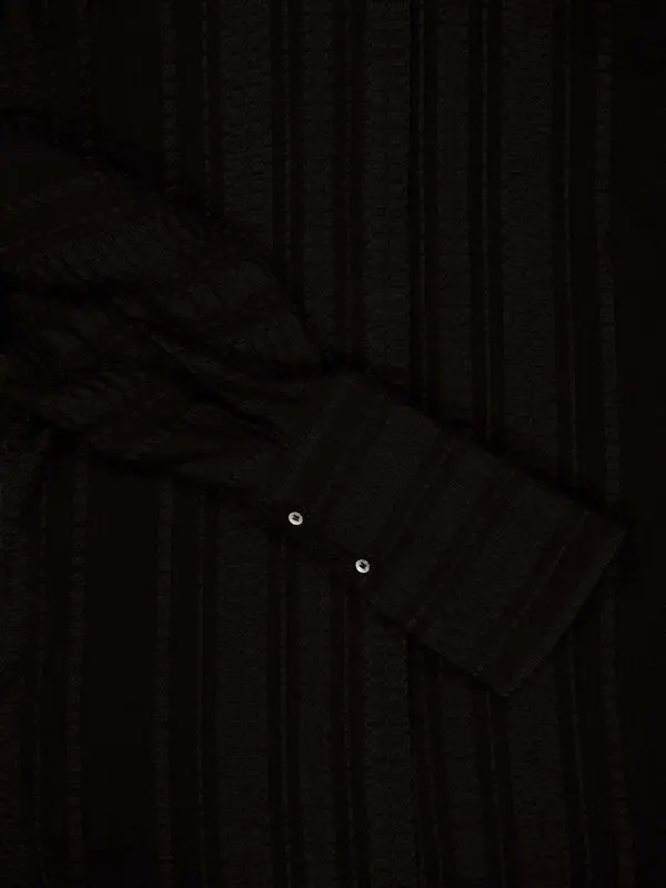 ZEUSDIONE Off-shoulder Shirt With Extended Cuffs