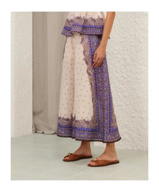 Zimmermann Maxine Wide Leg Cropped Pants