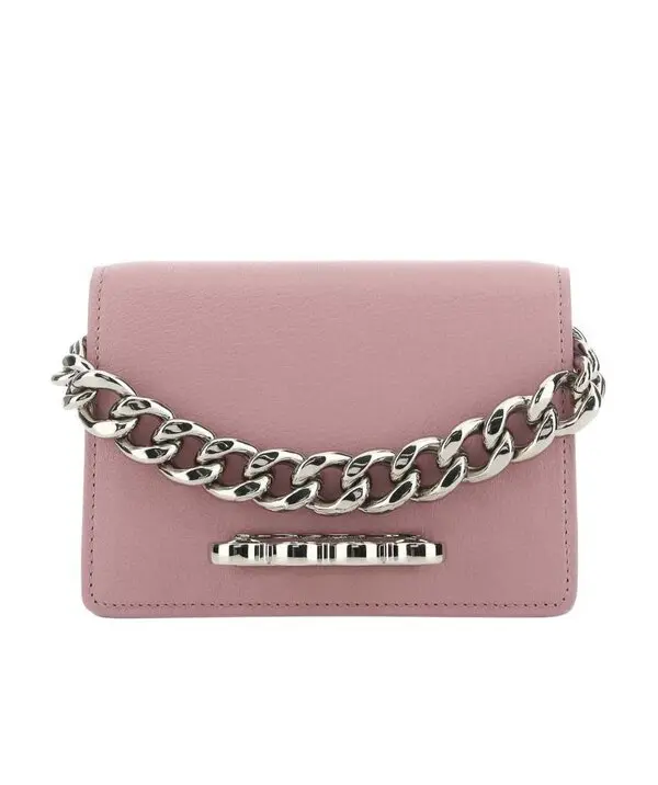 Alexander McQueen Four-ring Mini Crossbody Bag