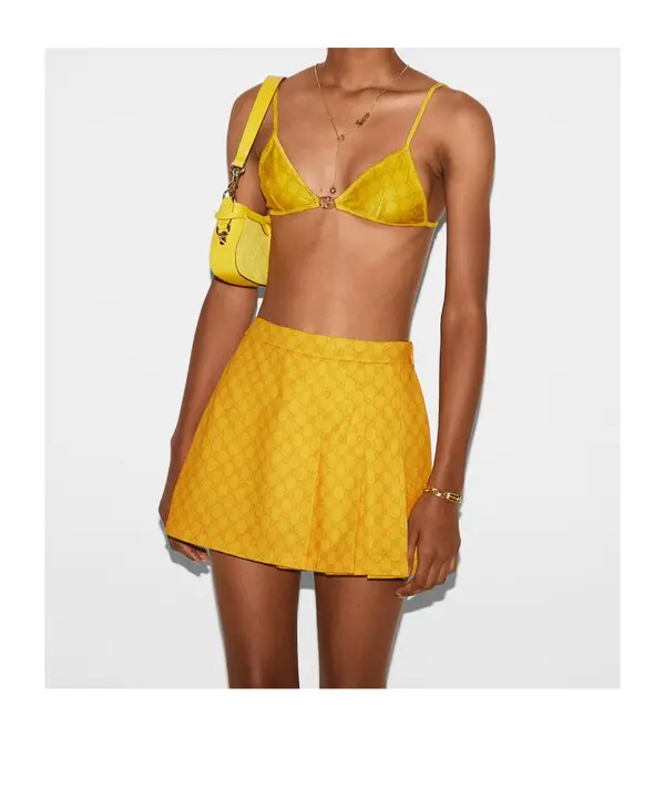 Gucci Supreme Gg-print Pleated Skorts
