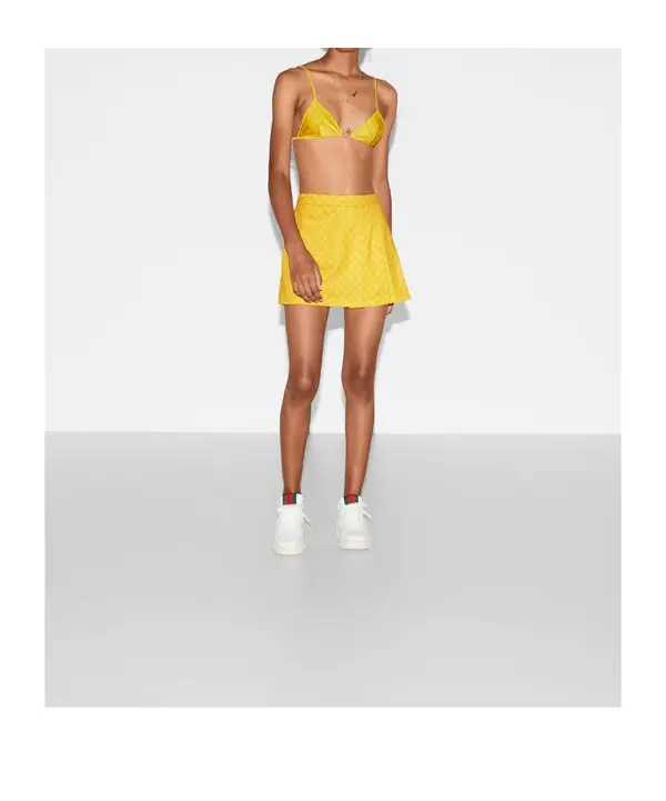 Gucci Supreme Gg-print Pleated Skorts