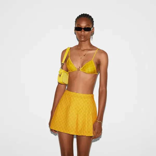 Gucci Supreme Gg-print Pleated Skorts
