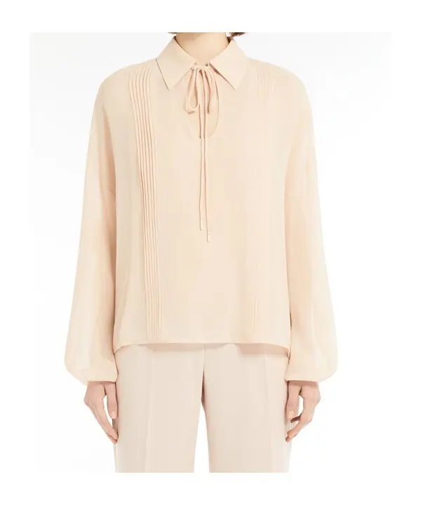 Max Mara Oversized Washed Silk Blouse
