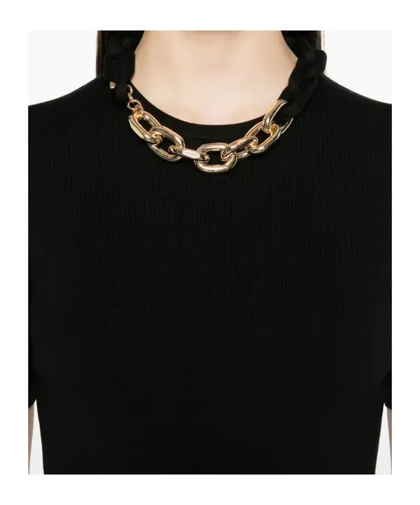 Rabanne Chain-detailed Crewneck Top