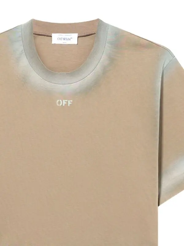 Off-White Spray Off Stamp" Cropped T-shirt