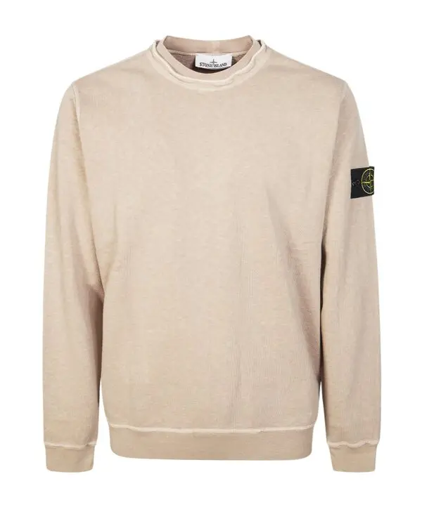 Stone Island Regular-fit Crewneck Sweatshirt - Nude