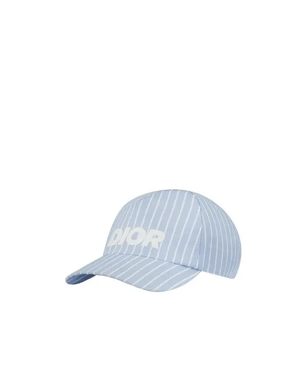 Dior Logo Printed Baseball Cap - Blue/white