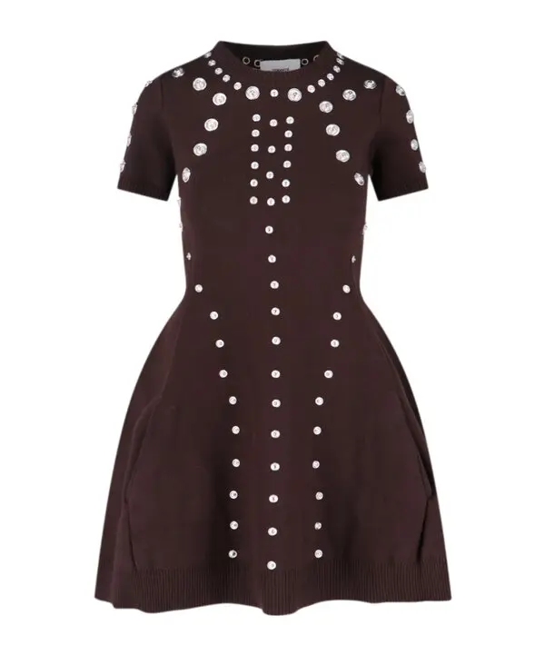 Coperni Embellished Midi Dress - Black