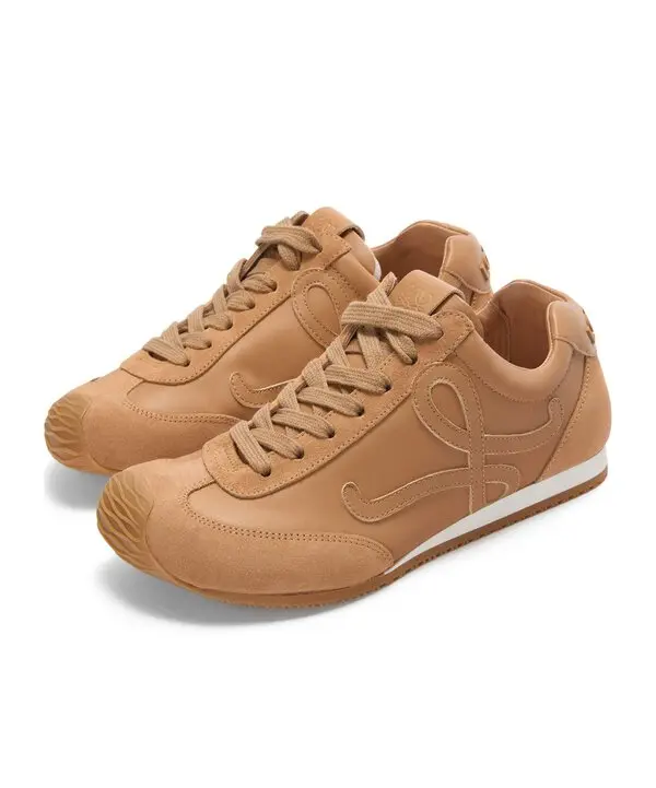 Loewe Ballet Runner 2.0 Soft Calfskin Sneakers - Cinnamon