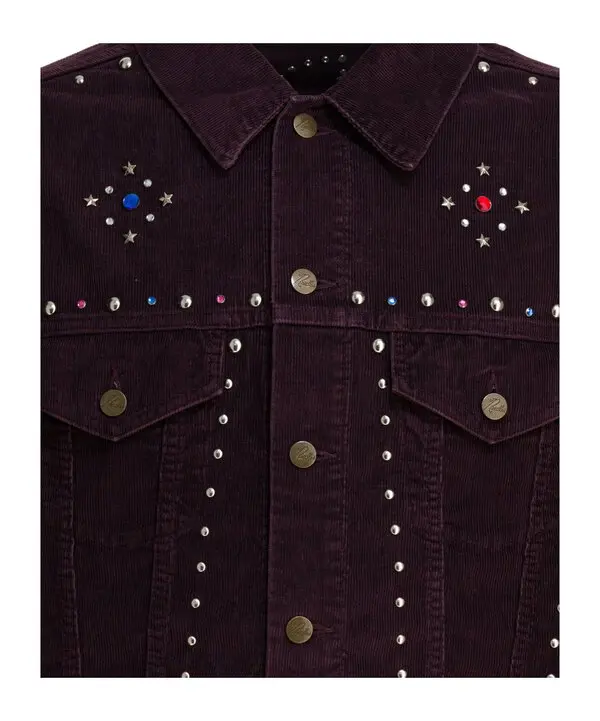 Needles Embellished Corduroy Single-breasted Jacket