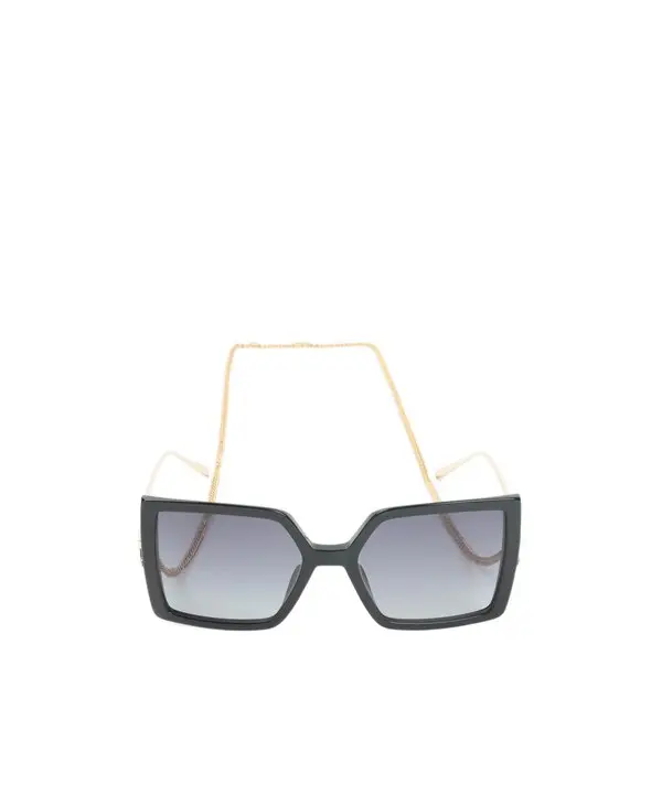 Chopard Cat-eye Sunglasses With Gold Tone Chain Detail