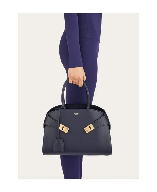 FERRAGAMO Hug Small Tote Bag - Blue