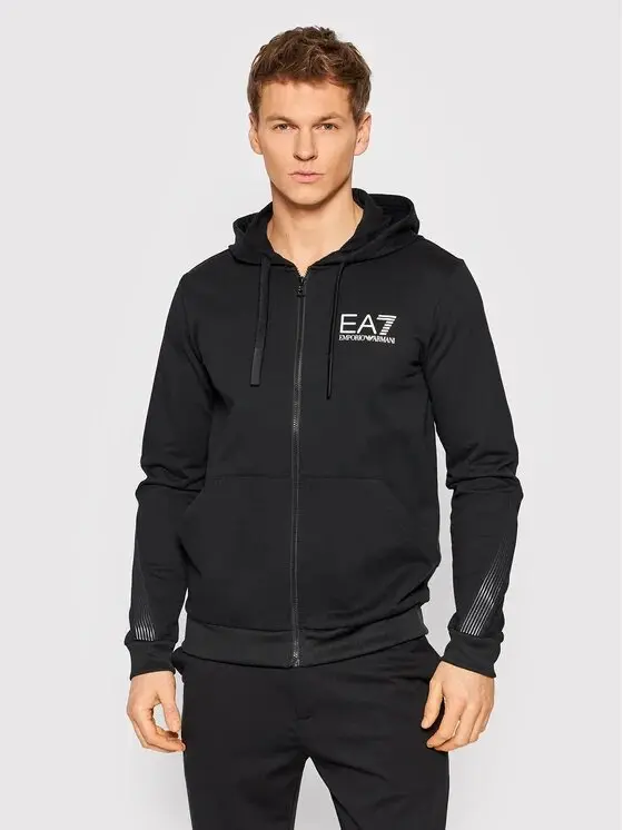 EA7 Zip-up Logo Hoodie