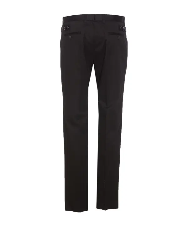 Dolce & Gabbana Pleated Crease Pants - Black