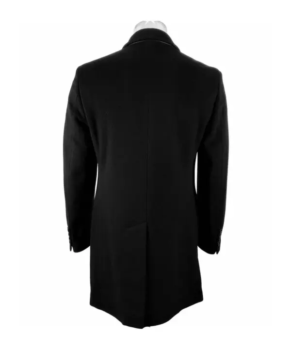 Karl Lagerfeld Lapel Long-sleeved Coat - Black