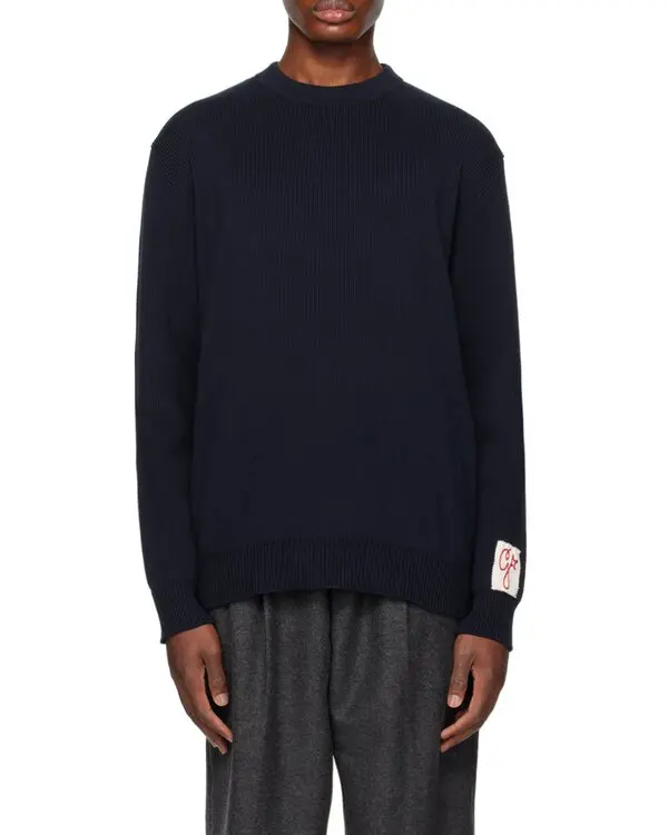 GOLDEN GOOSE Logo Patch Knitted Jumper